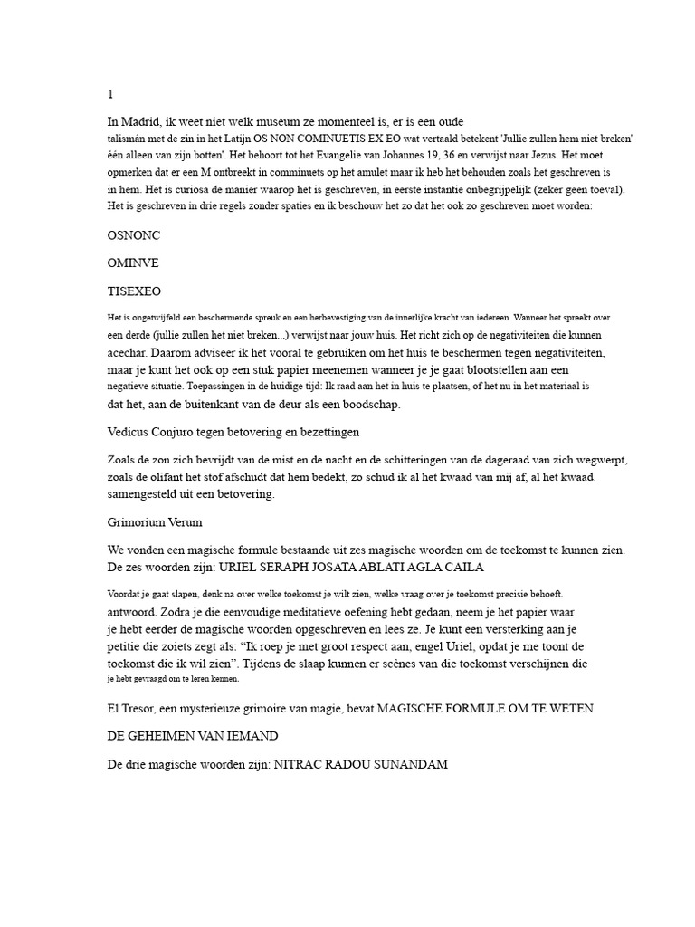 Het Is Ongetwijfeld Een Beschermende Spreuk en Een Herbevestiging Van ...