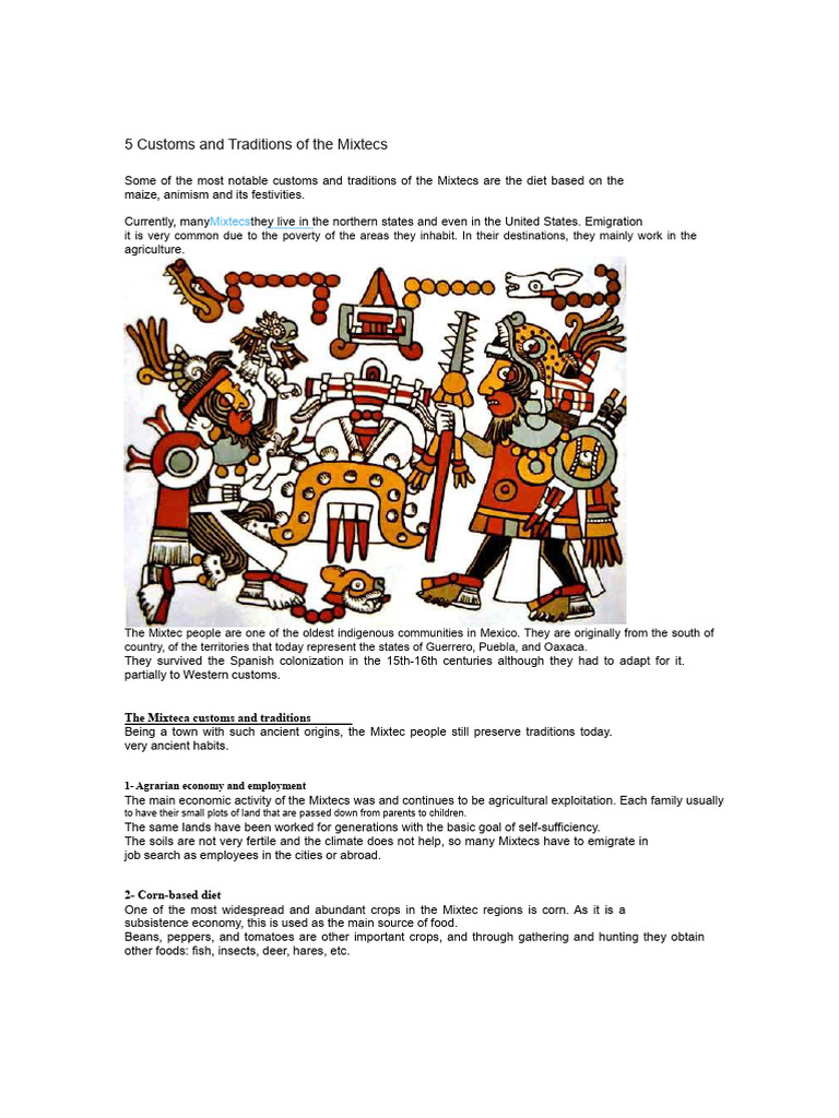 5 Customs and Traditions of The Mixtecs | PDF | Agriculture