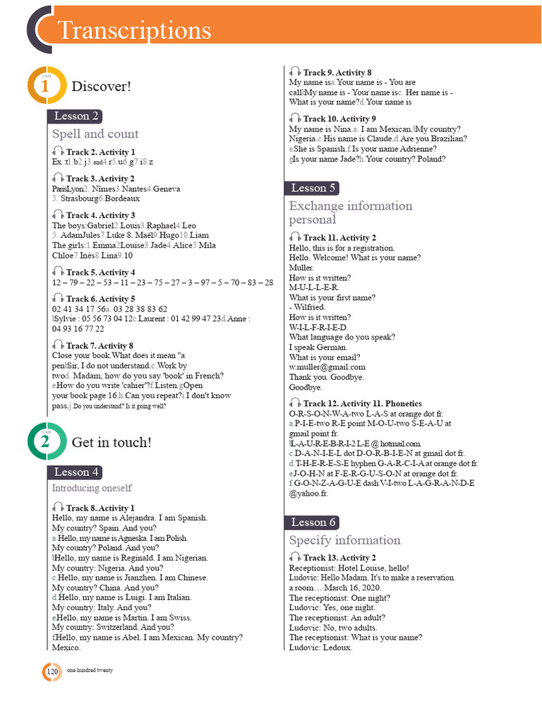 Personal Introductions and Information | PDF