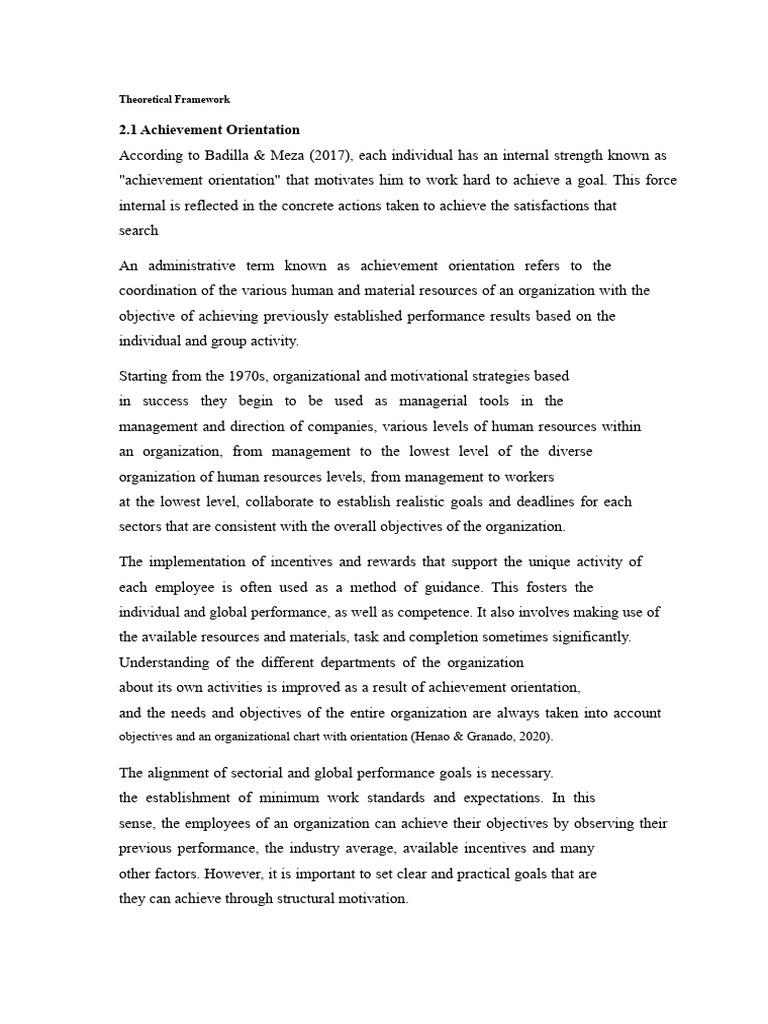 Understanding Achievement Orientation | PDF | Goal | Organizational ...