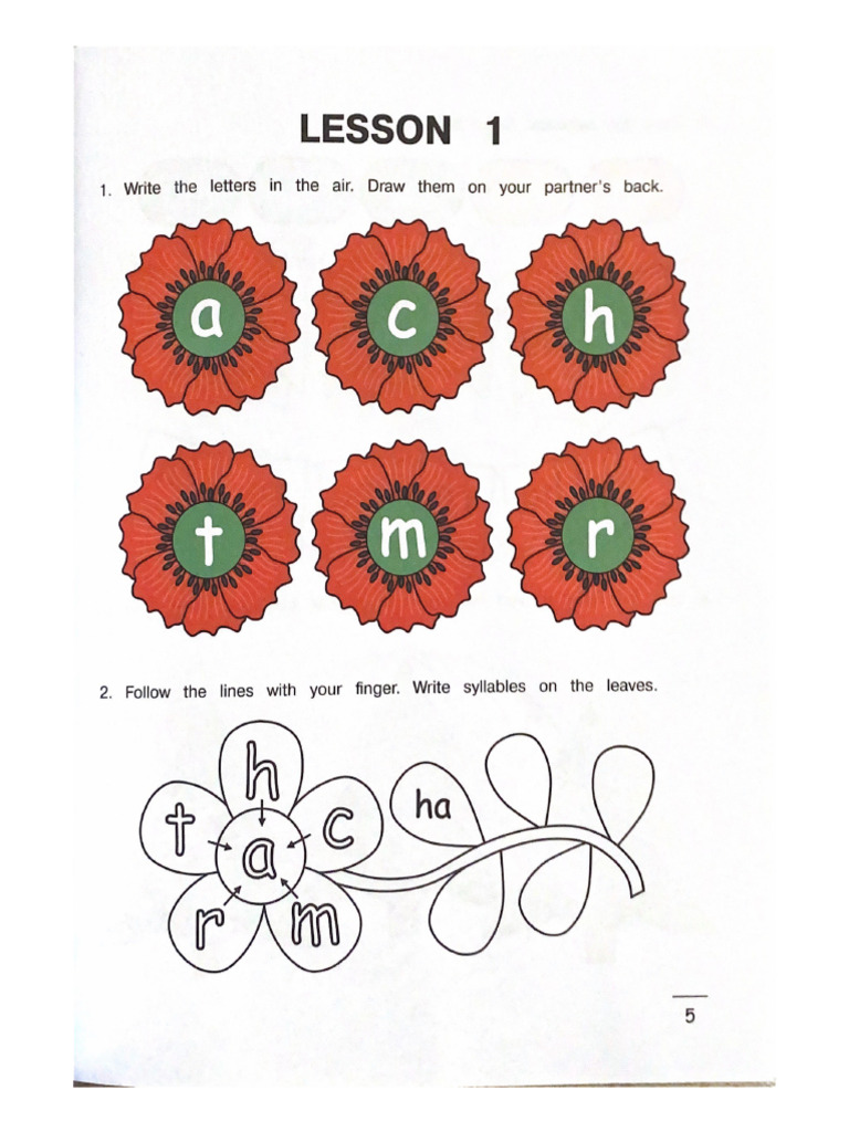 1 Write The Letters in The Air Draw Them On Your Partner's Back | PDF