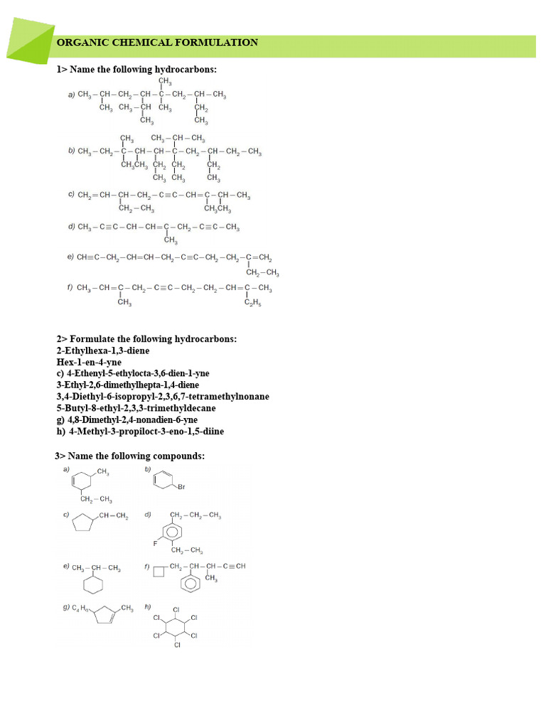 Organic Formulation | PDF