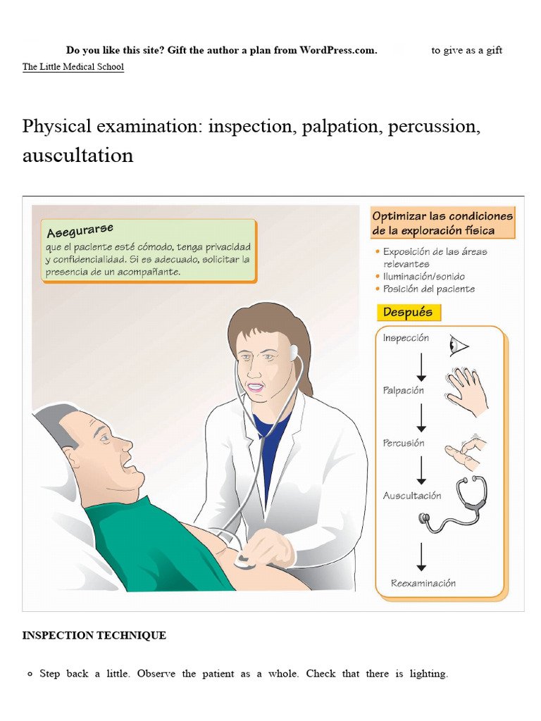 Techniques for Physical Examination | PDF | Physical Examination ...
