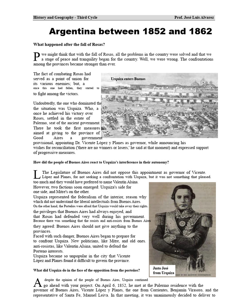 2 - Argentina Between 1852 and 1862 PDF | PDF | Argentina