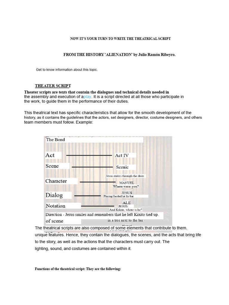 The Theatrical Script | PDF | Theatre | Human Communication