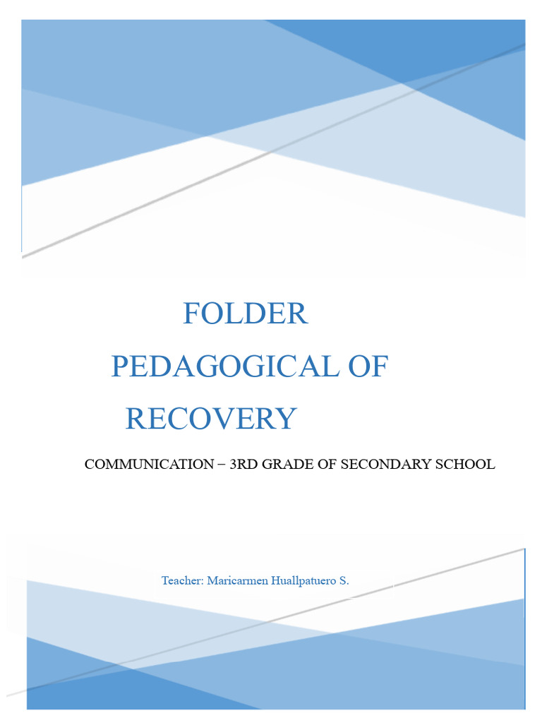 3rd Grade Communication Recovery Guide | PDF | Communication | Information