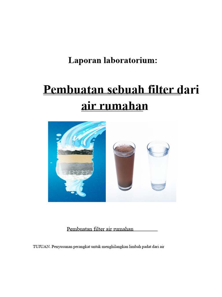 Cara Membuat Filter Air Rumahan | PDF