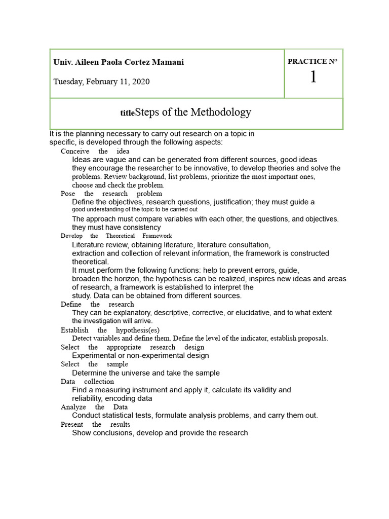 Research Methodology Steps Guide | PDF | Methodology | Theory