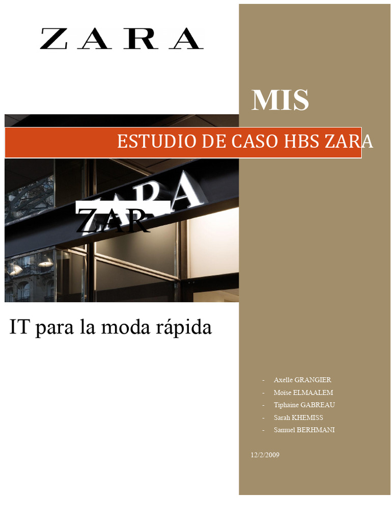 Solución Del Caso de Zara | PDF | Marketing | Moda