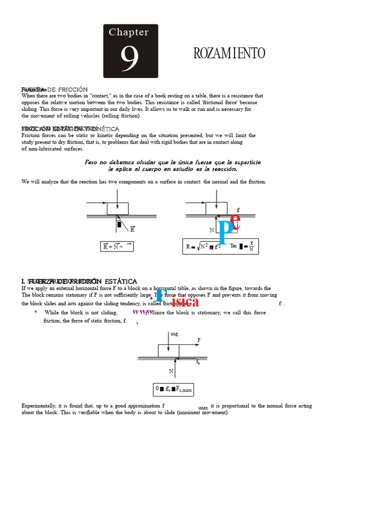 Chapter 9 Friction | PDF | Friction | Force