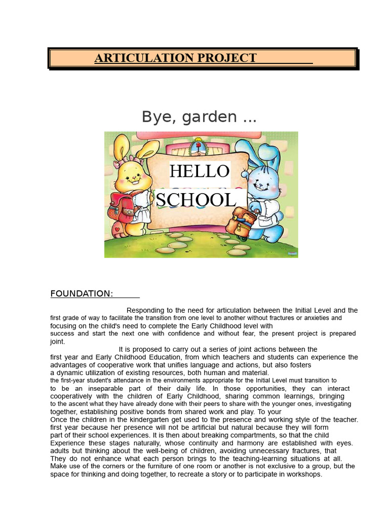 Kindergarten to First Grade Transition Guide | PDF | Teachers | Learning
