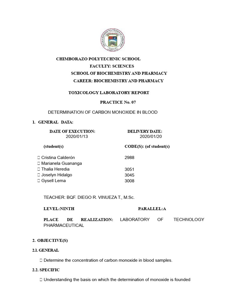 Report 1 | PDF | Hemoglobin | Blood