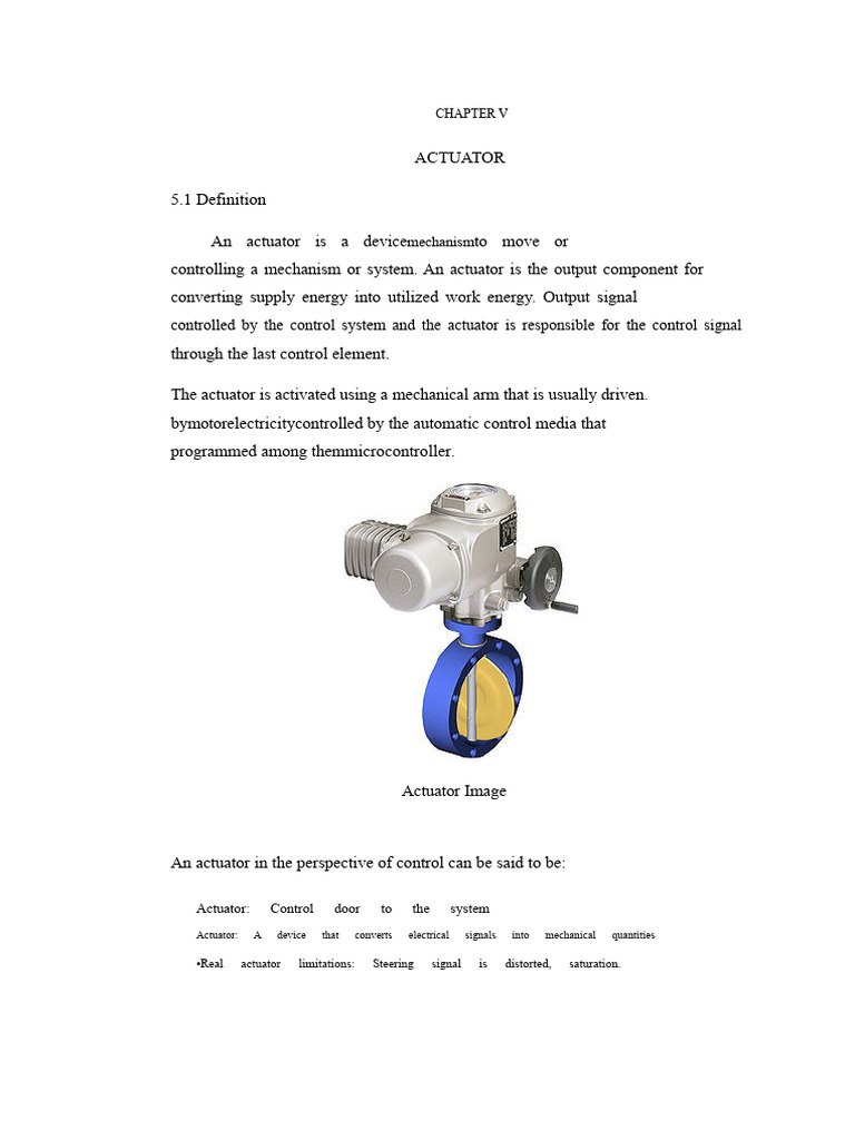 Understanding Actuators: Types & Functions | PDF | Actuator | Electric ...