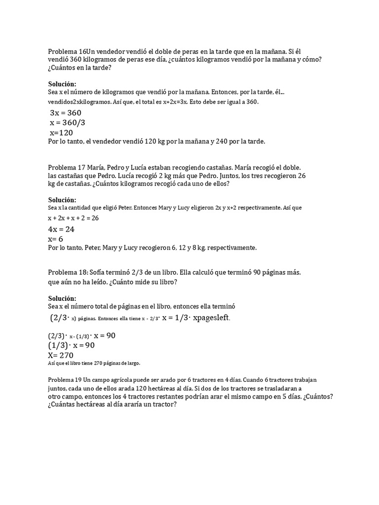 Problemas de matemáticas | PDF | Tren