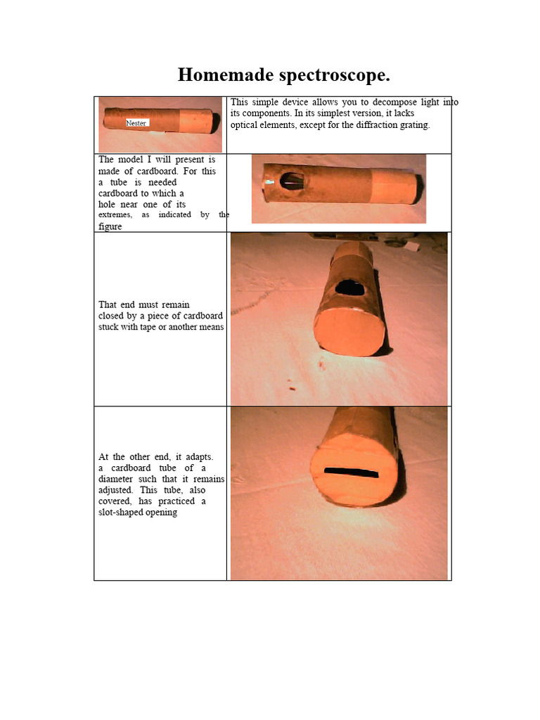 Spectroscope PDF | PDF | Spectroscopy | Light