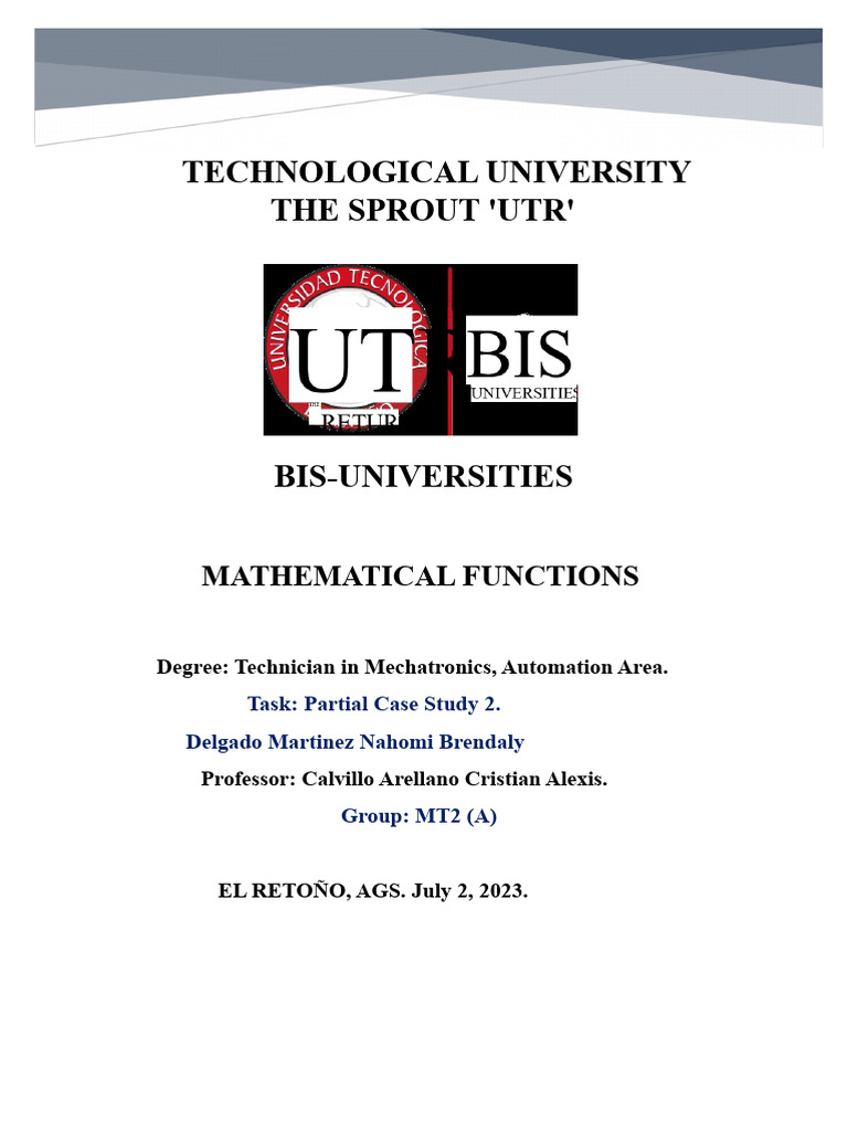 Case Study: Application of Conics in Mechatronics | PDF | Ellipse ...