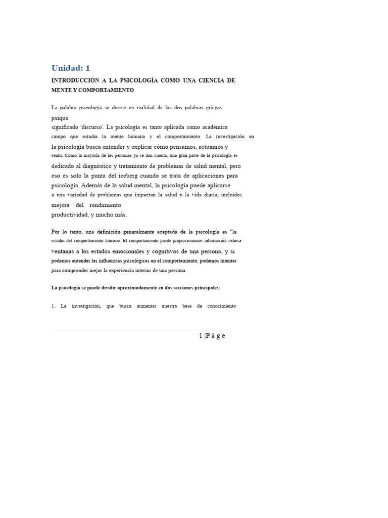 Psicología-para-BBA-primer Semestre-Universidad de Pokhara | PDF ...