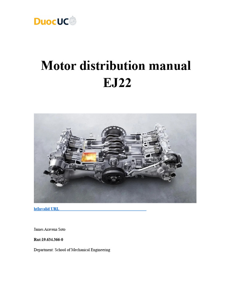 EJ22 Engine Maintenance Manual | PDF | Belt (Mechanical) | Manufactured ...