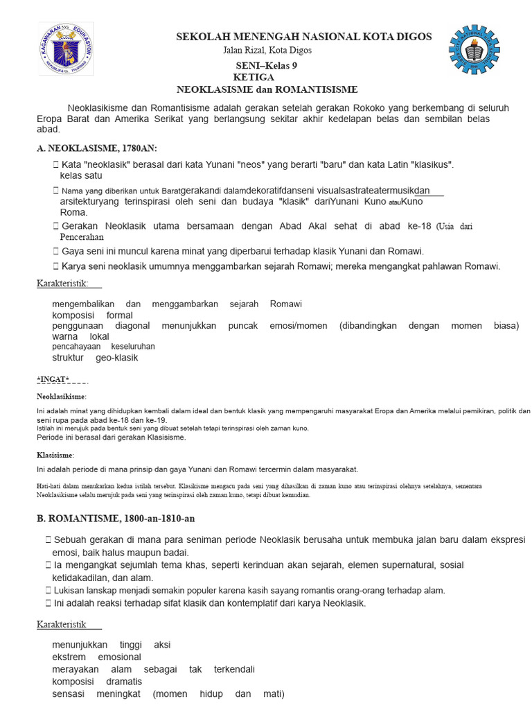 MODUL SENI 9 Kuartal ke-3 (1) | PDF