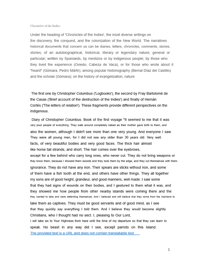 Chroniclers of The Indies PDF | PDF | Inca Empire | Christopher Columbus