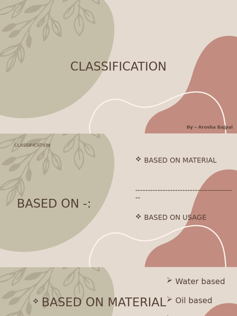 Classification and Properties | PDF | Paint | Acrylic Paint