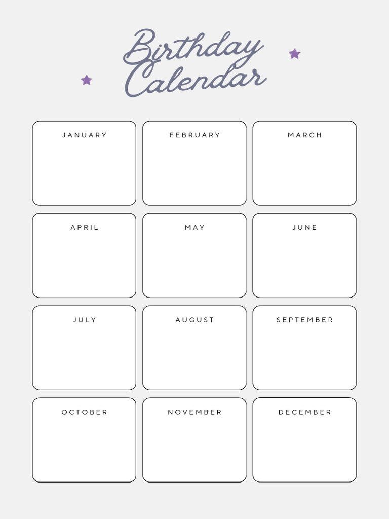 Birthday Template | PDF
