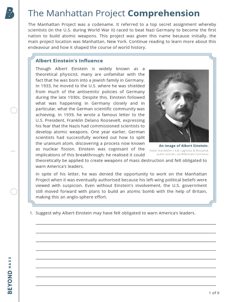 Manhattan Project Overview and Impact | PDF | Manhattan Project ...