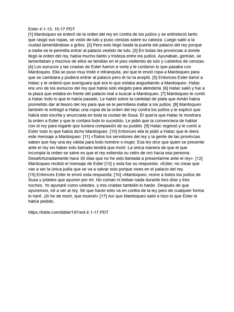 Ester Cap 4 | PDF | Esther