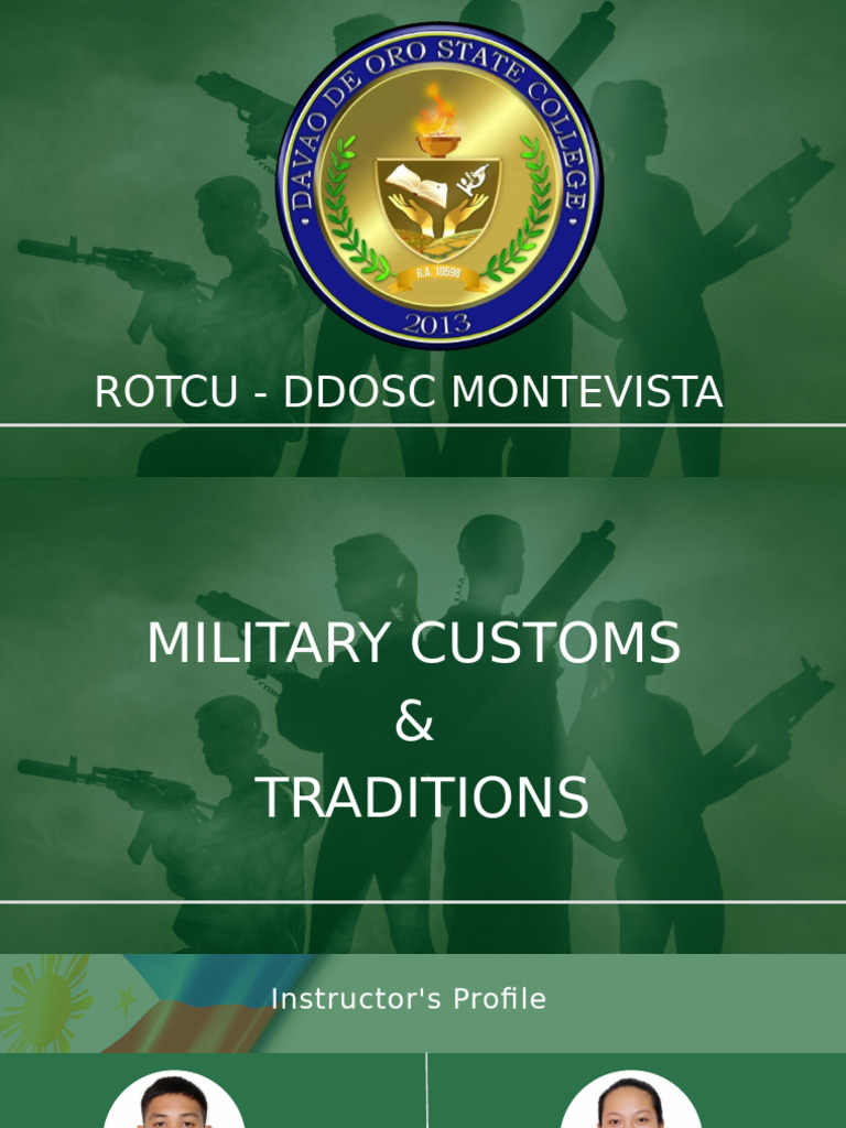 Military Customs and Traditions Overview | PDF