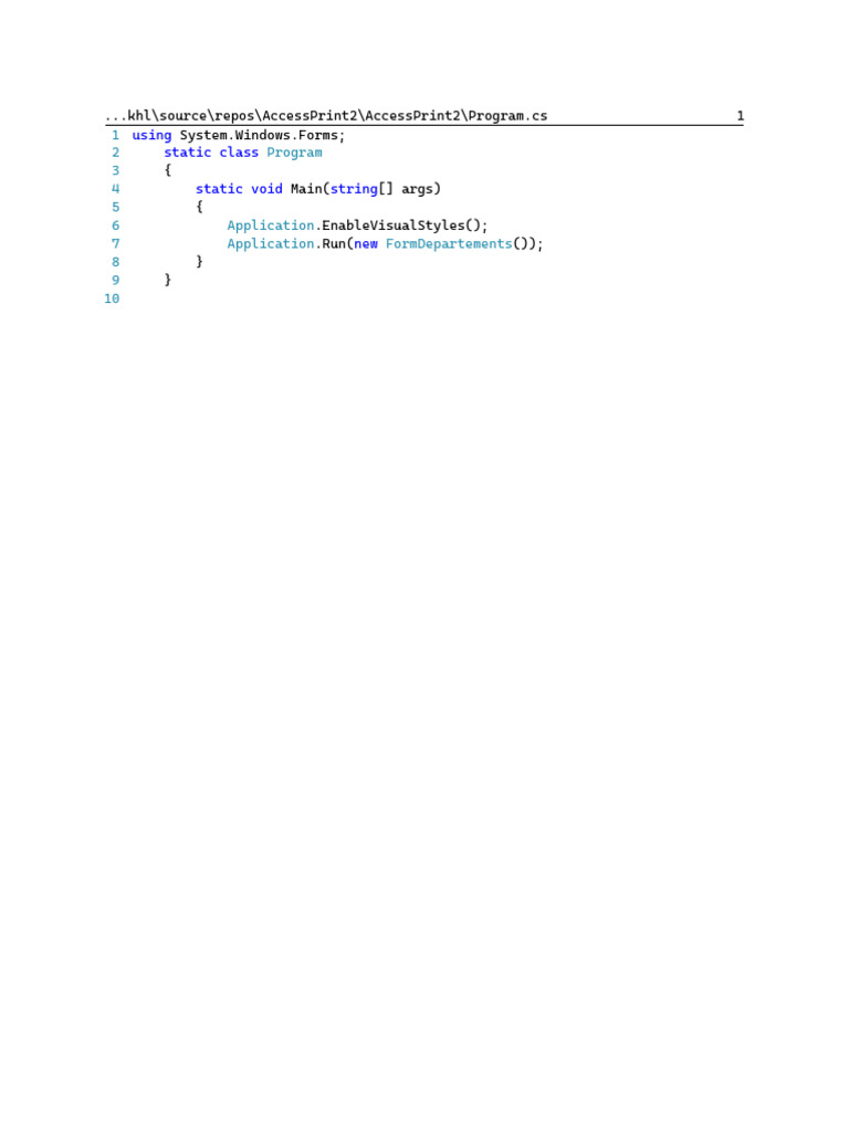 Program Cs | PDF