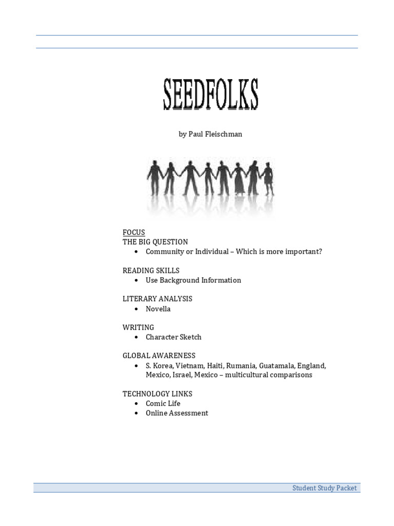 Seedfolks Alternative Questions | PDF | Narration | Vocabulary