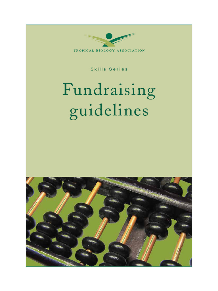 Fundraisingguidelines | PDF | Goal | Fundraising