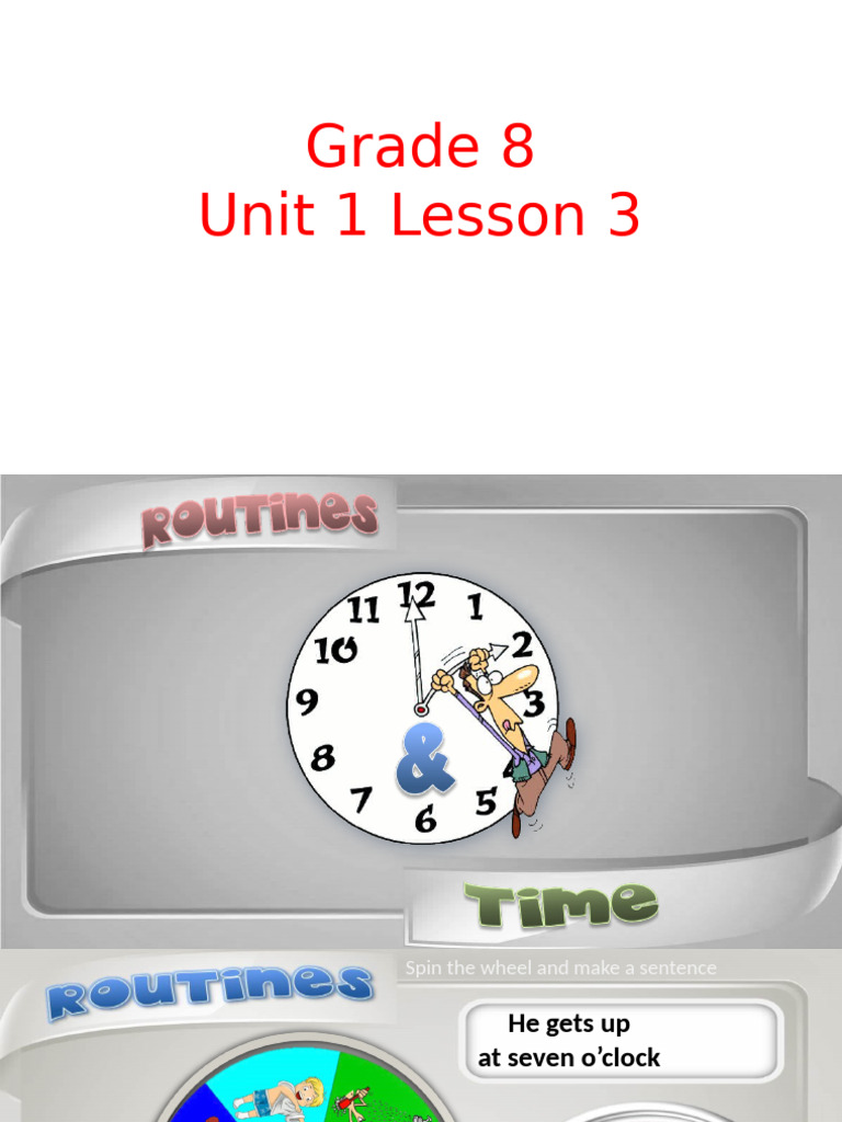 Present Simple Tense Daily Routines | PDF | Linguistic Morphology ...