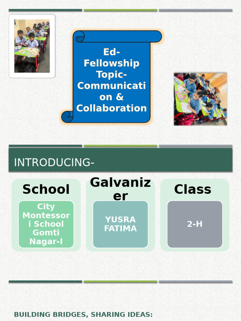 Teachers As Researchers & Scientists, Yusra Fatima, Grade 2 H, CMS GN1 ...