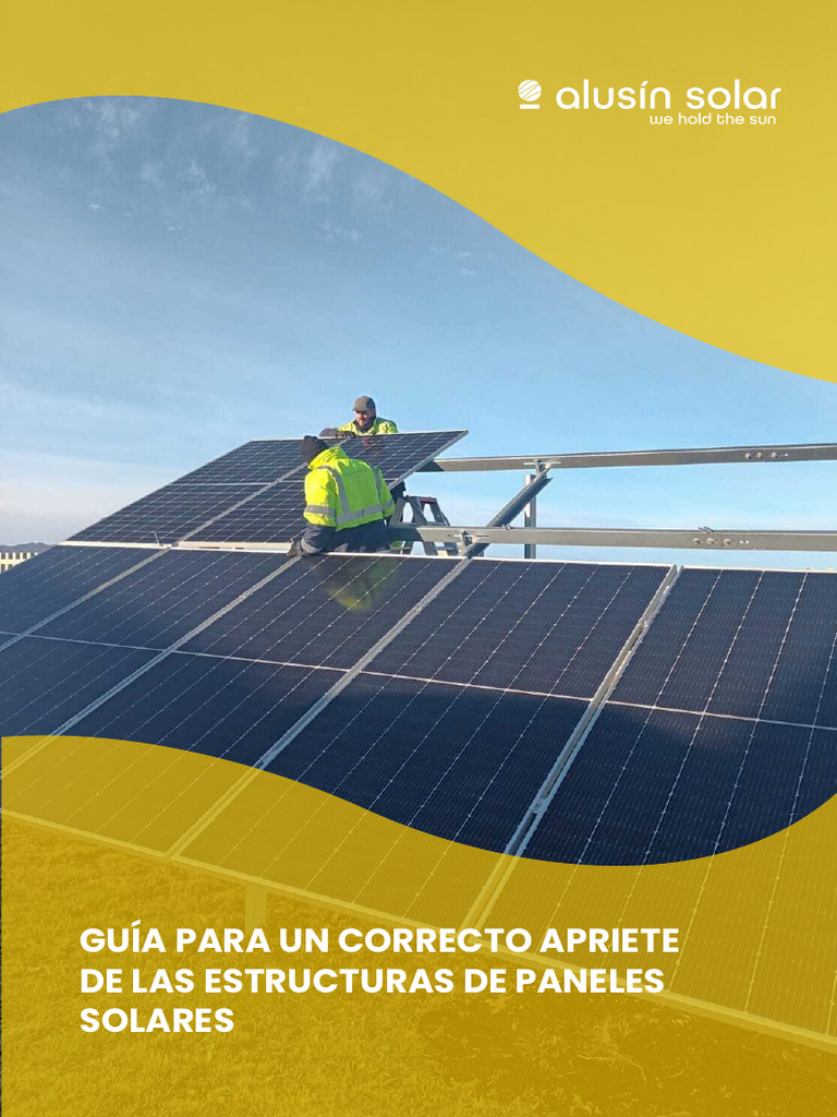 Guía de Apriete para Paneles Solares | PDF | Tornillo | Tuerca (Hardware)