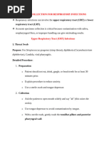 Throat Swab Collection Procedure Guide | PDF