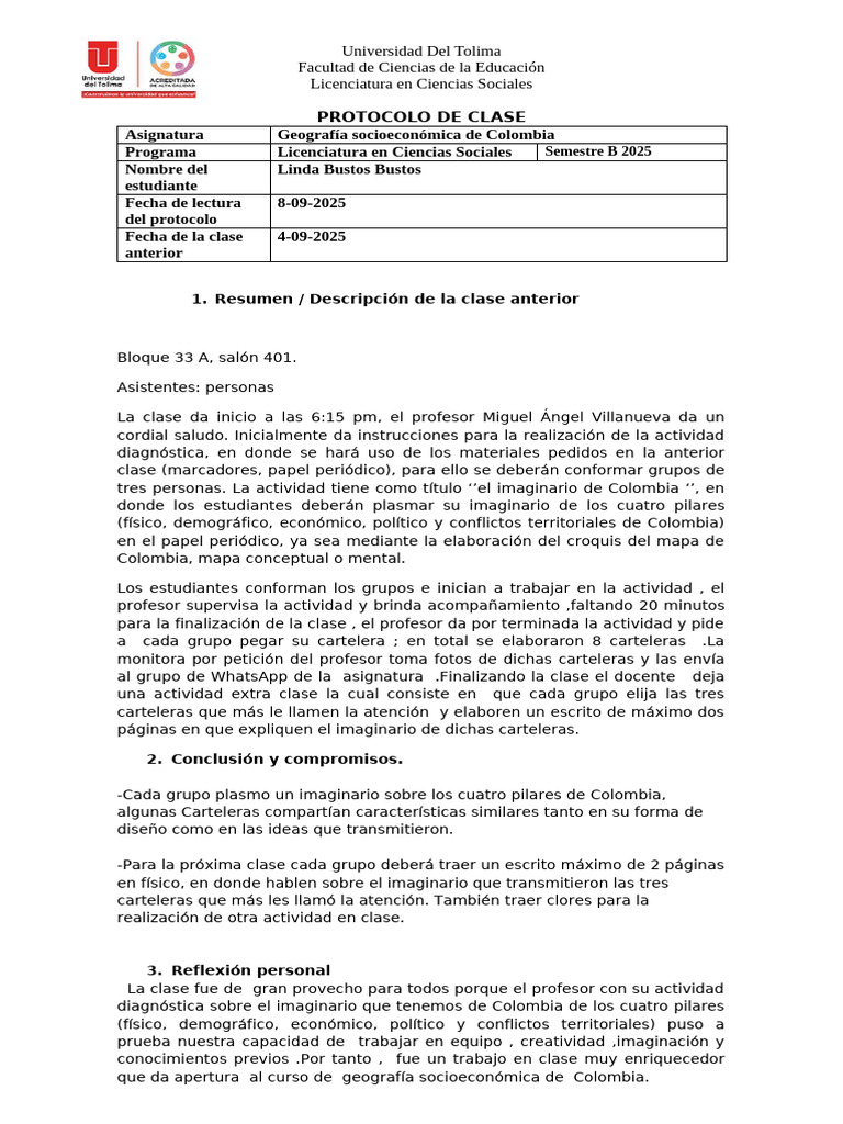 Protocolo de Clase 2 | PDF