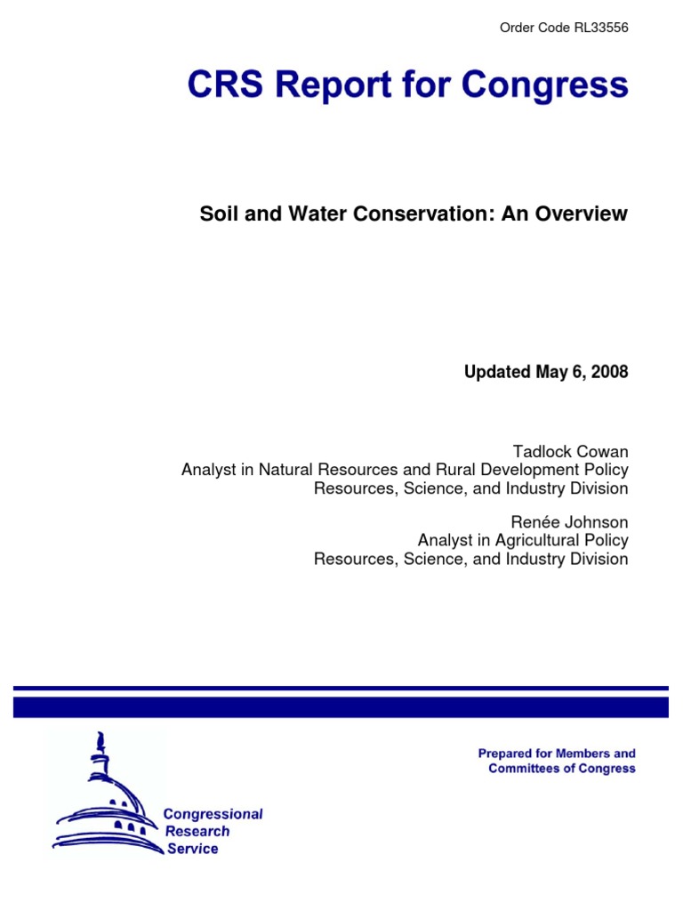 Soil and Water Conservasi Overview | PDF | Natural Resources ...