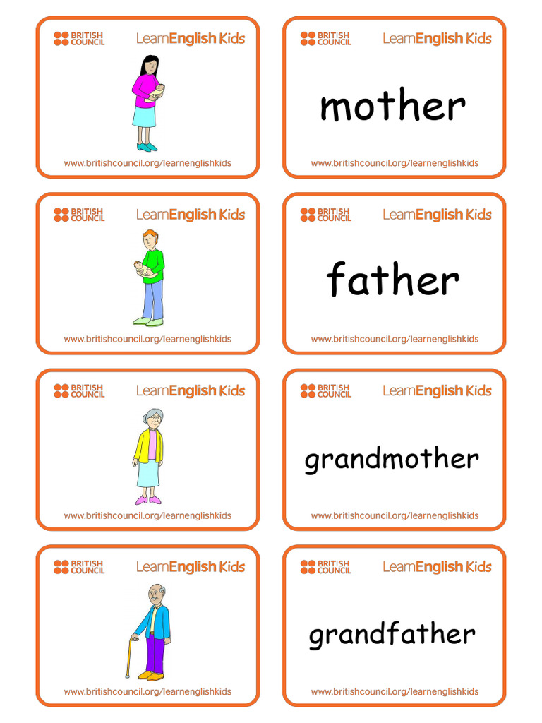 Family Flash Card | PDF
