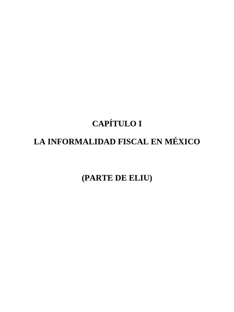 Capítulo I Eliu | PDF | Impuestos | Impuesto sobre la renta