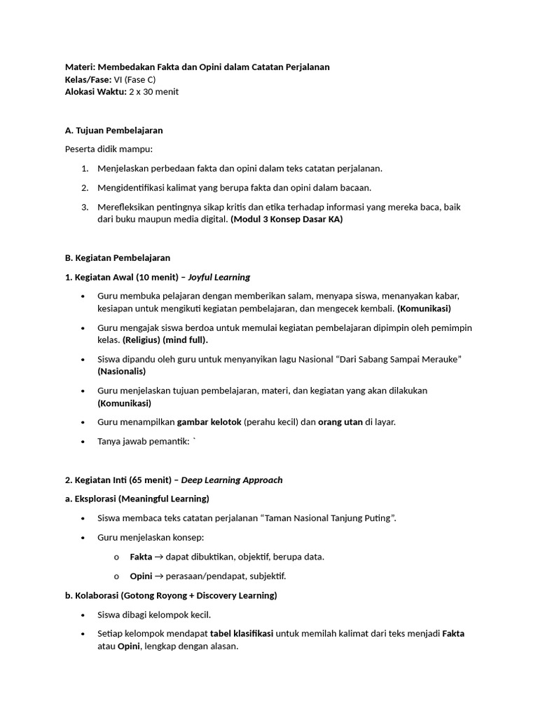Modul Ajar Bab 3 | PDF