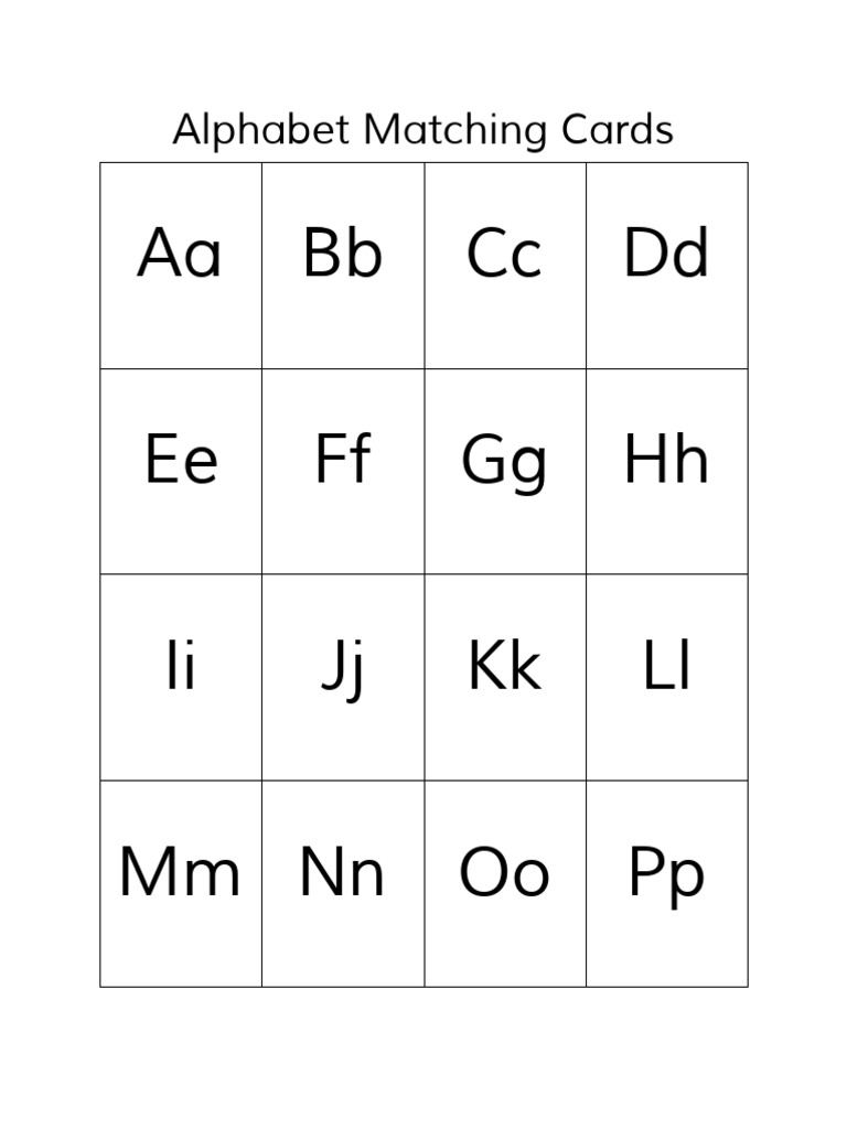 Zoo Phonics Matching Cards | PDF