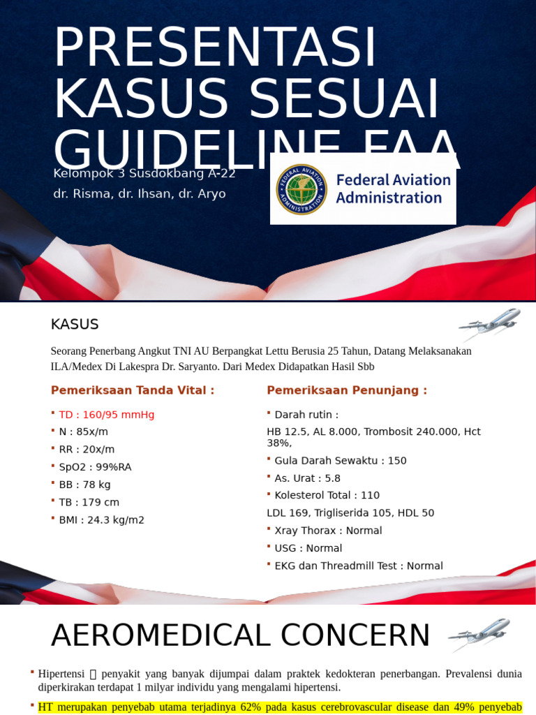 Presentasi Kasus Guideline Faa | PDF | Blood Pressure | Hypertension