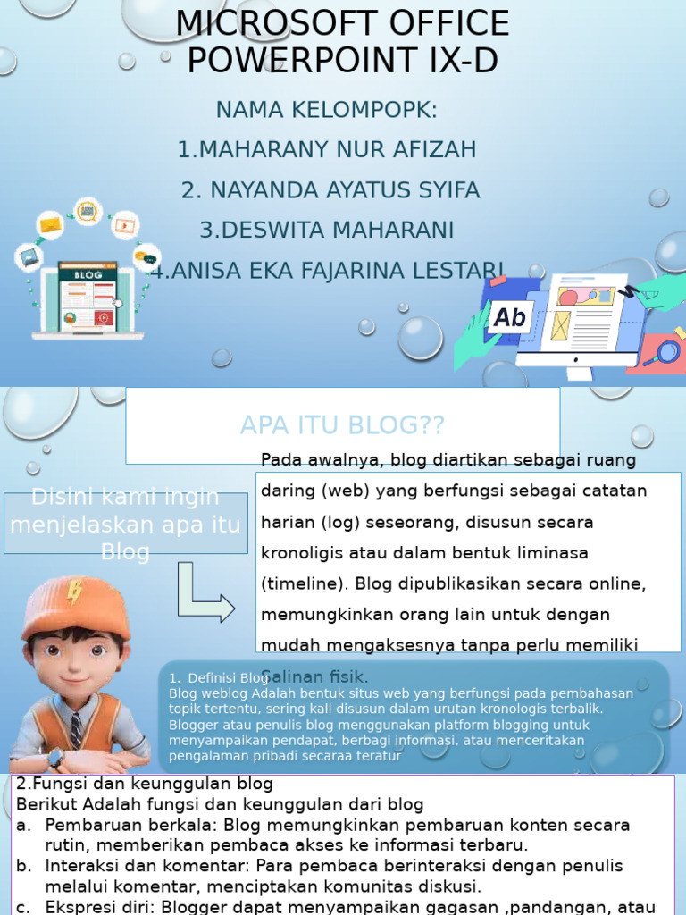 Materi Informatika Microsoft Office Powerpoint Ix-D | PDF