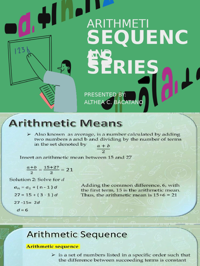 Arithmetic Sequences and Series | PDF