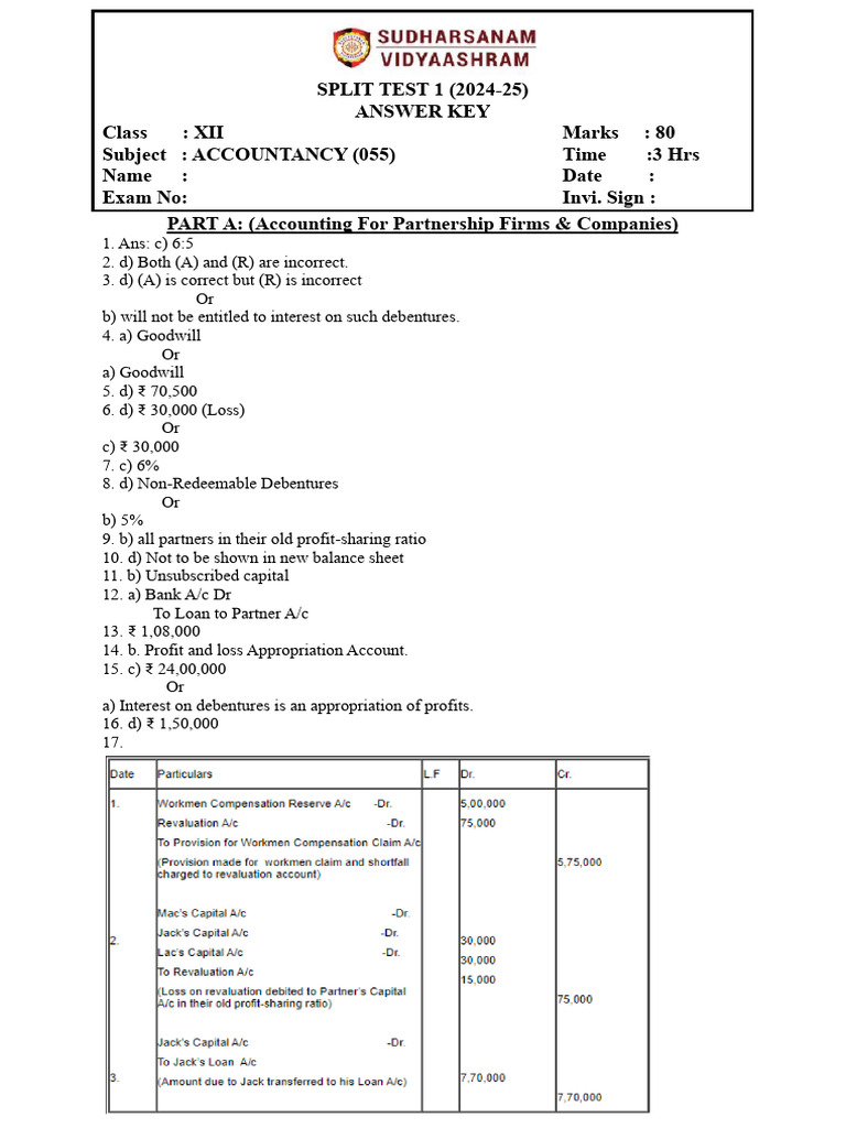Split Test 1 Answer Key | PDF | Economies | Government Finances