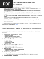 1st Year Nursing Foundation Notes | PDF
