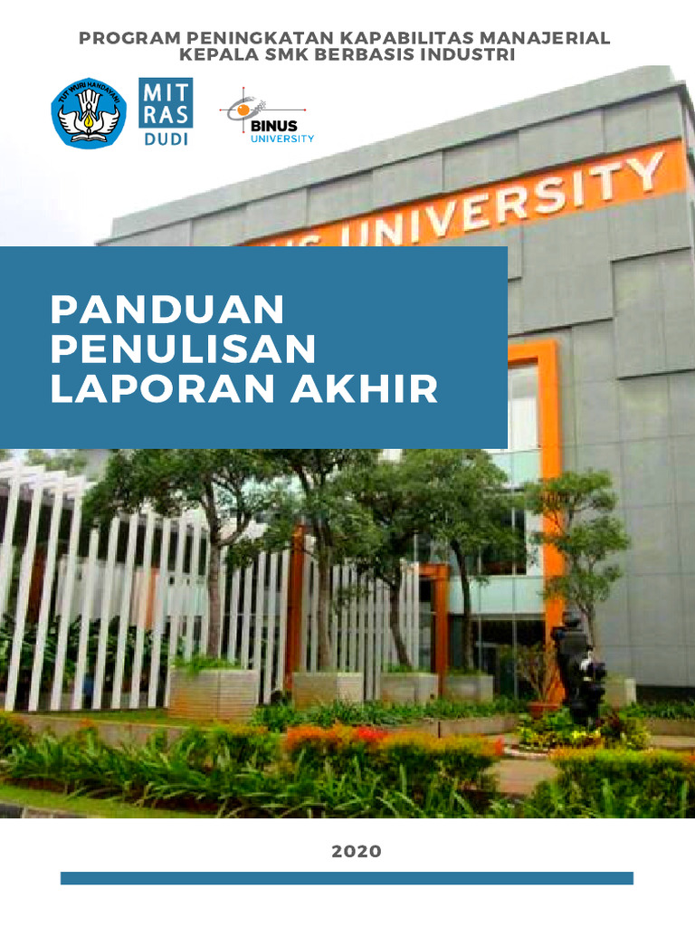 PANDUAN PENULISAN LAPORAN AKHIR | PDF