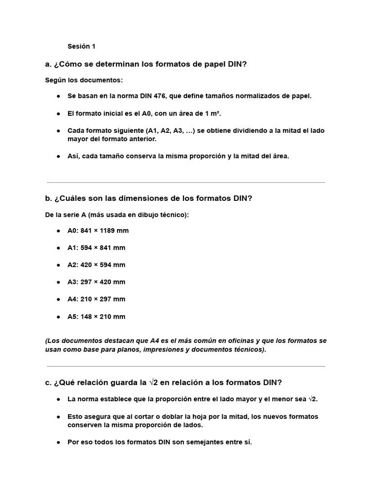 Formatos DIN y Escalas en Dibujo Técnico | PDF | Perpendicular | Elipse