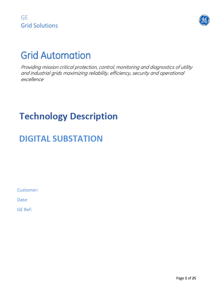 GE Digital Substation Technology | PDF | Computer Network | Information ...